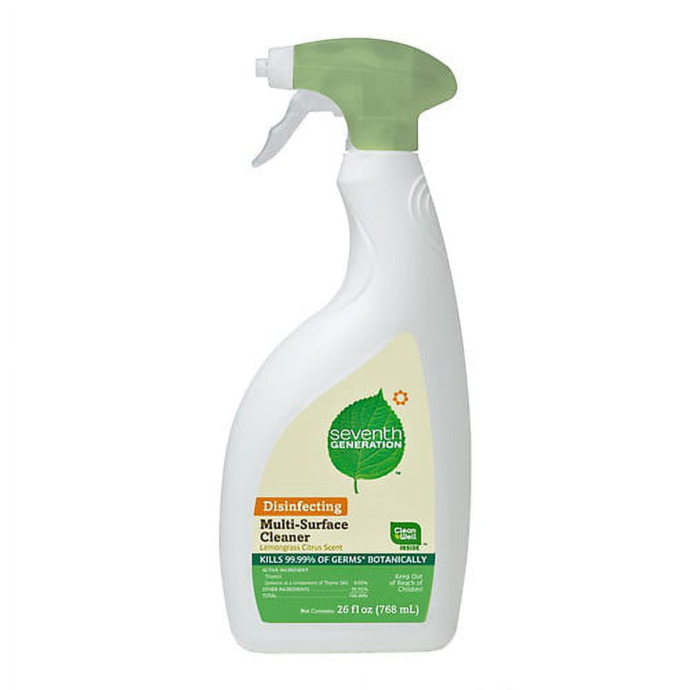 Seventh Generation Disinfecting Multi-Surface Cleaner, Lemongrass And ...