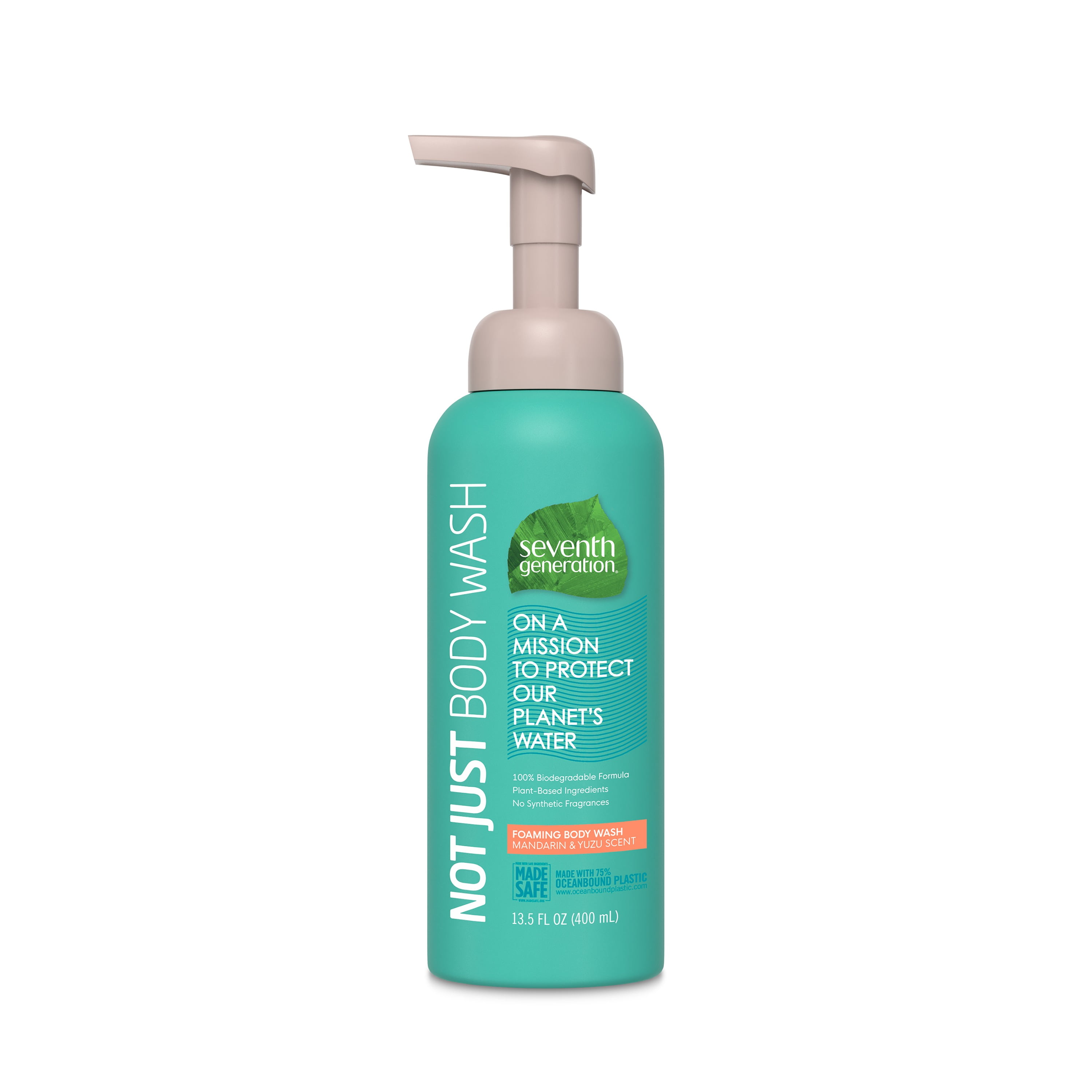 Seventh Generation Foaming Body Wash, Mandarin and Yuzu Scent, 13.5 OZ ...