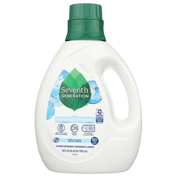 Seventh Generation Free & Clear Laundry Detergent 90 fl oz (Pack Of 1 ...