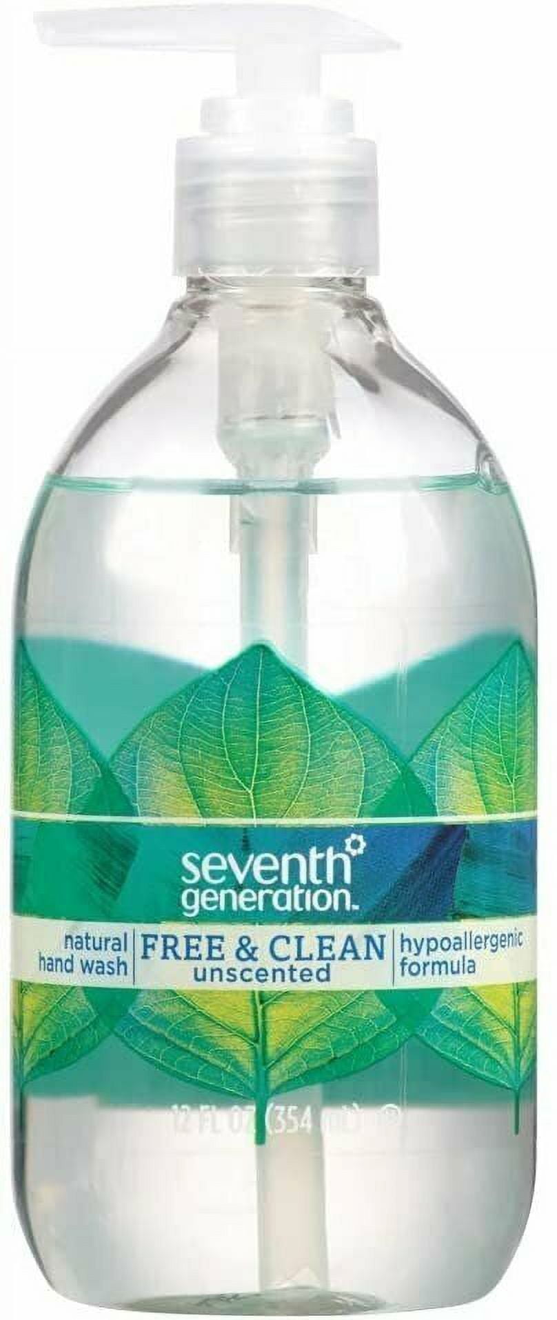 Seventh Generation Hand Wash, Free & Clean Unscented Hand Soap, 12 oz ...
