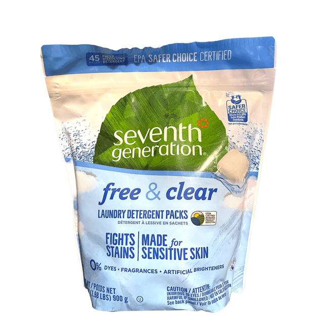 Seventh Generation Laundry Detergent Packs Fights Stains USDA Certified ...