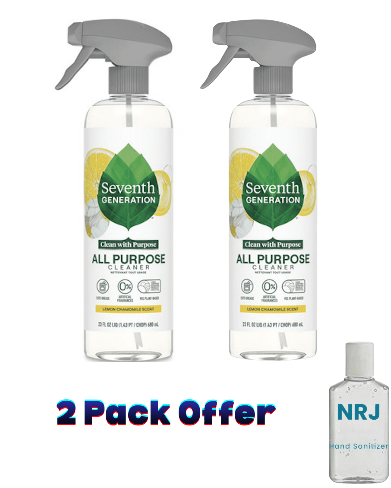 Seventh Generation Multi Surface All Purpose Cleaning Spray, Lemon ...