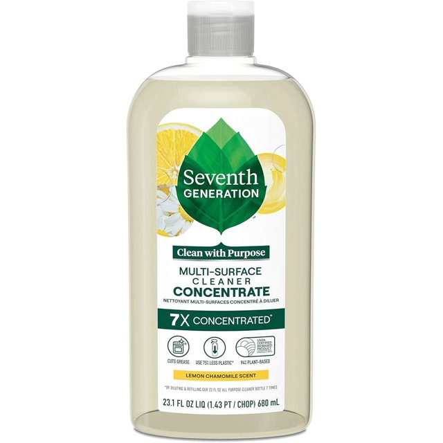 Seventh Generation Multi-Surface Cleaner Concentrate, Lemon Chamomile ...