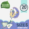 Seventh Generation Overnight Baby Diapers, Free & Clear (Choose Size ...