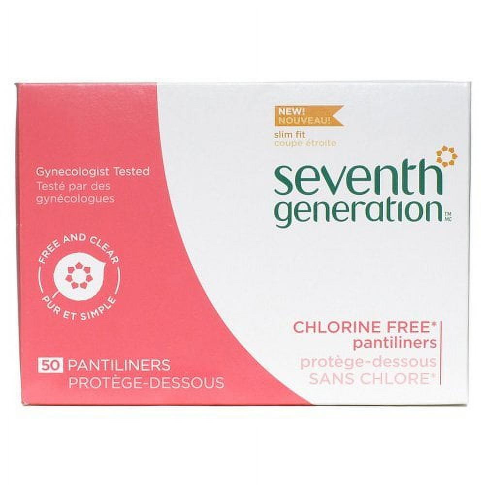 Seventh Generation Pantiliners, (2 Pack of 50 Count) - Walmart.com