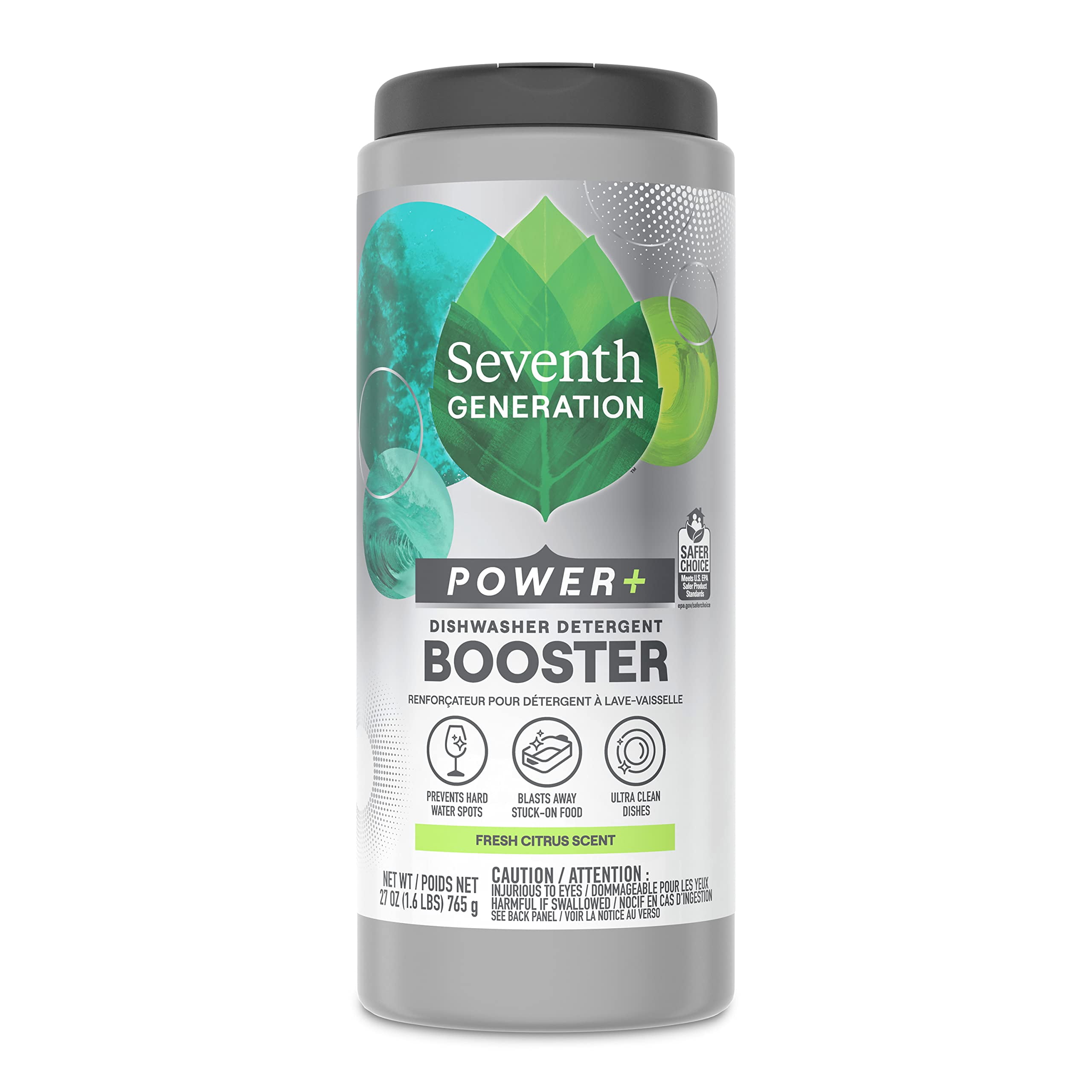 Seventh Generation Power+ Dishwasher Detergent Booster Powder, Blasts ...