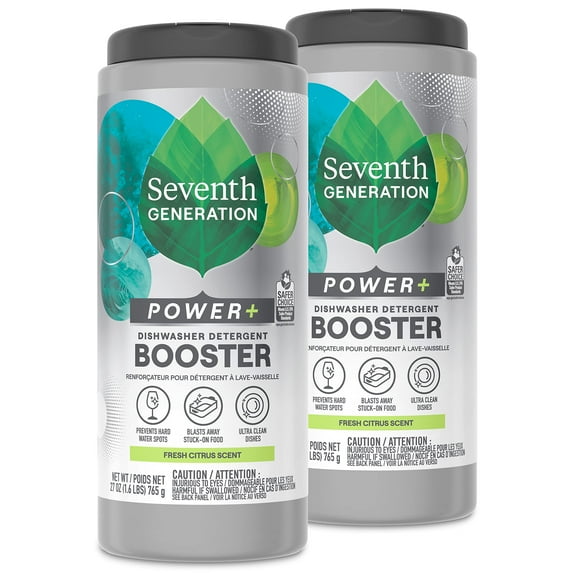Seventh Generation Power+ Dishwasher Detergent Booster Powder Fresh ...