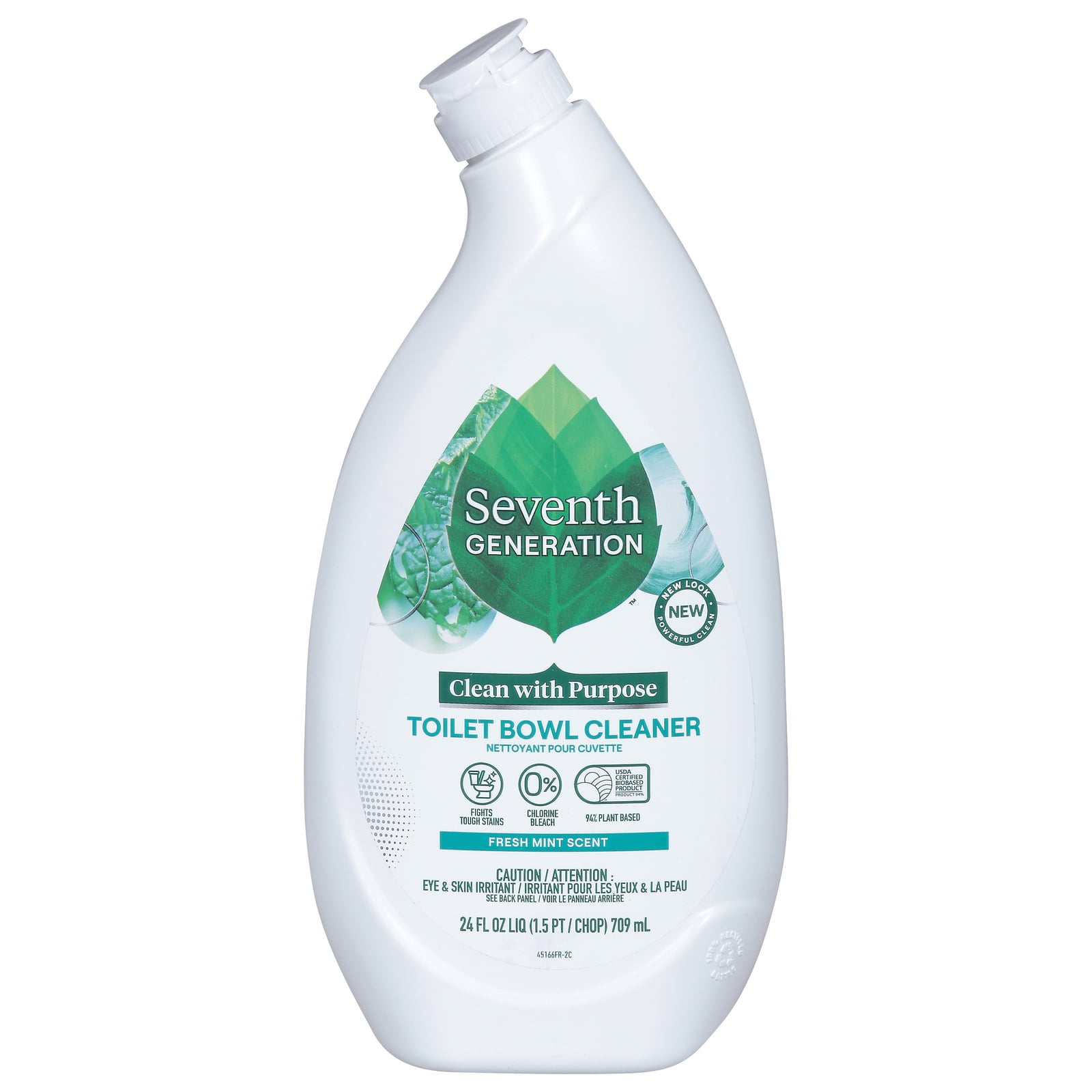 Seventh Generation Fresh Mint Scent Toilet Bowl Cleaner, Chlorine and ...