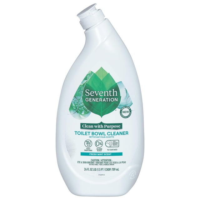 Seventh Generation Fresh Mint Scent Toilet Bowl Cleaner, Chlorine and ...