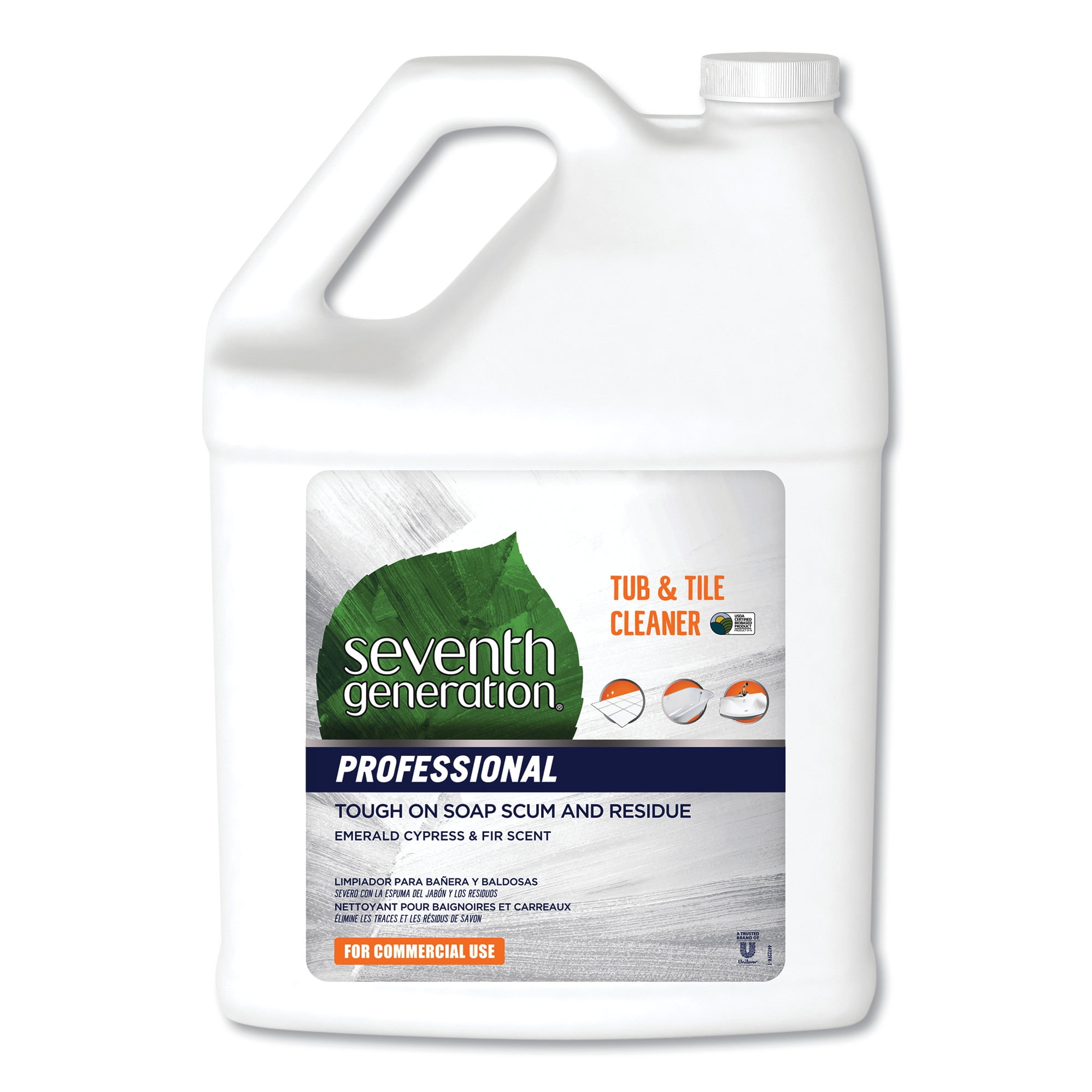 Seventh Generation Tub & Tile Cleaner, Cypress, Gallon, 2 Bottles ...