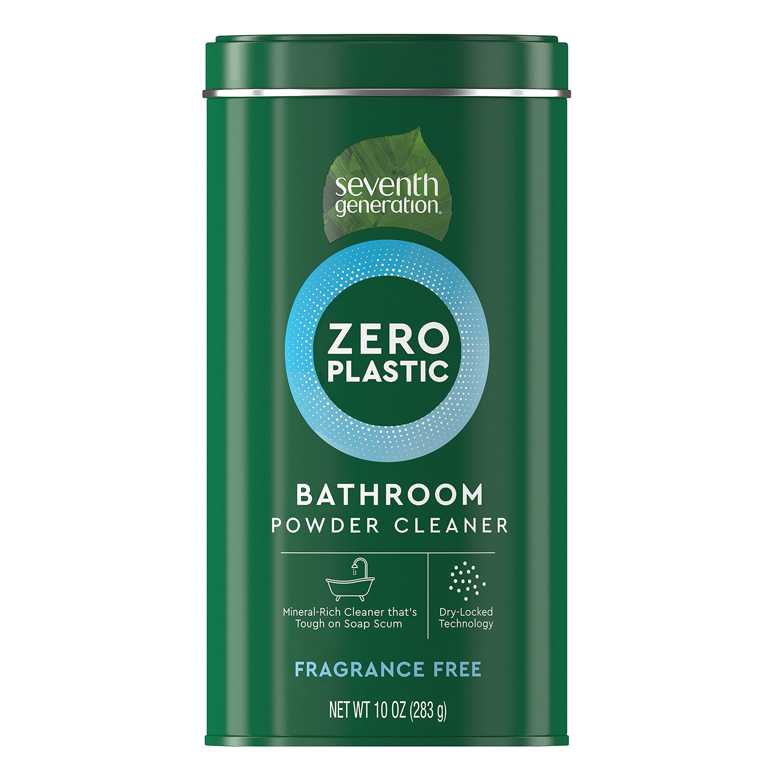 Seventh Generation Zero Plastic Bathroom Cleaner Powder, Fragrance Free ...