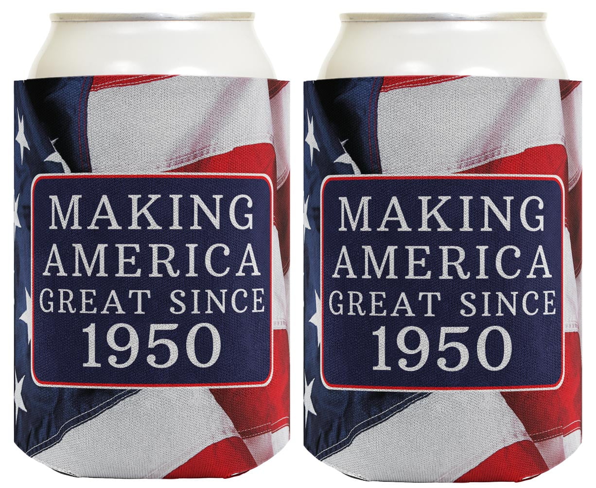 Seventy-Fifth Birthday Making America Great Since 1950 2-pack Can ...