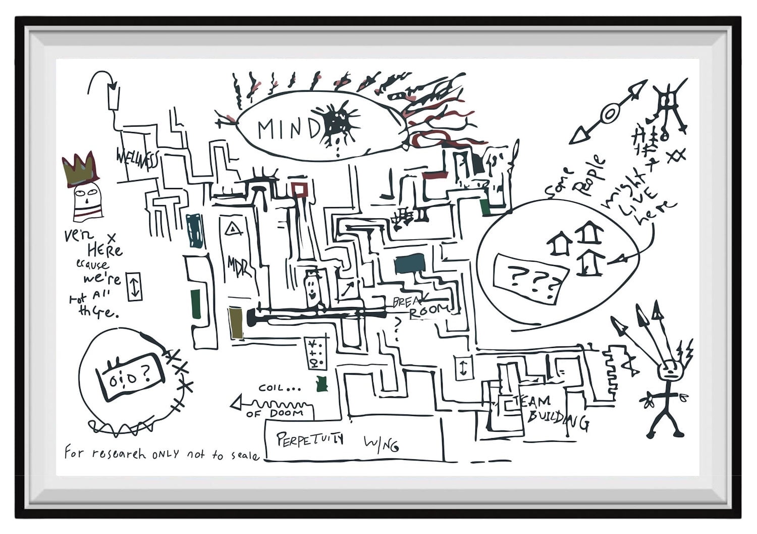 Severed Floor Map By Petey Poster - Walmart.com