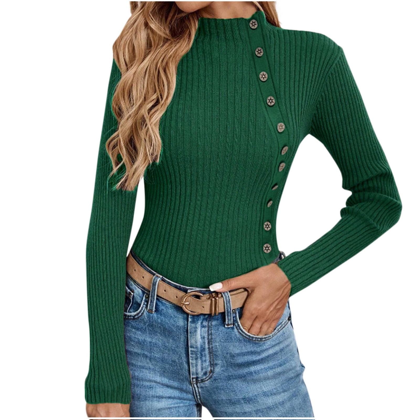 Sevevn Sweaters for Women Fashion Women's Casual Winter Sweater Long ...