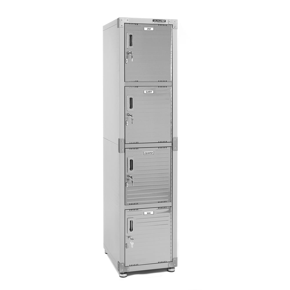 Sevile Classics UltraHD 4-Door Locker Cabinet, 15" W x 18" D x 72" H ...