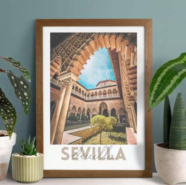 Sevilla Poster, . Spain Travel Poster, Vintage Seville Print, NO FRAMED ...