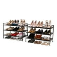 Seville Classics 3-Tiers Stackable 9-Pairs of shoes Resin Slat Sturdy ...