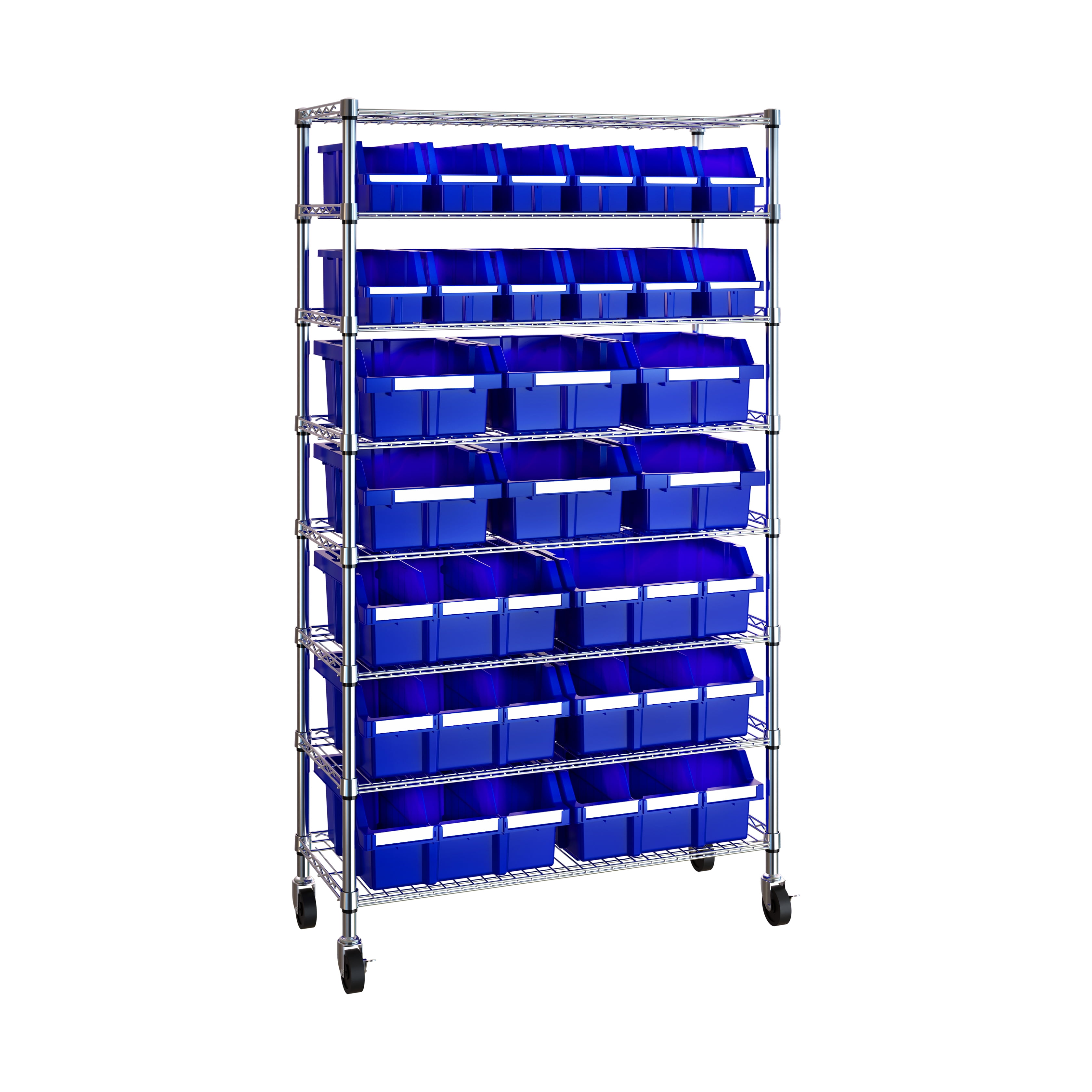 Free Shipping! Seville Classics 8-Tier NSF 24-Bin Rack, 36" W x 14.25 ...