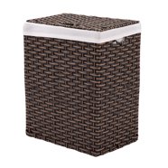 BirdRock Home Single Linen Laundry Hamper with Lid and Removable Liner ...