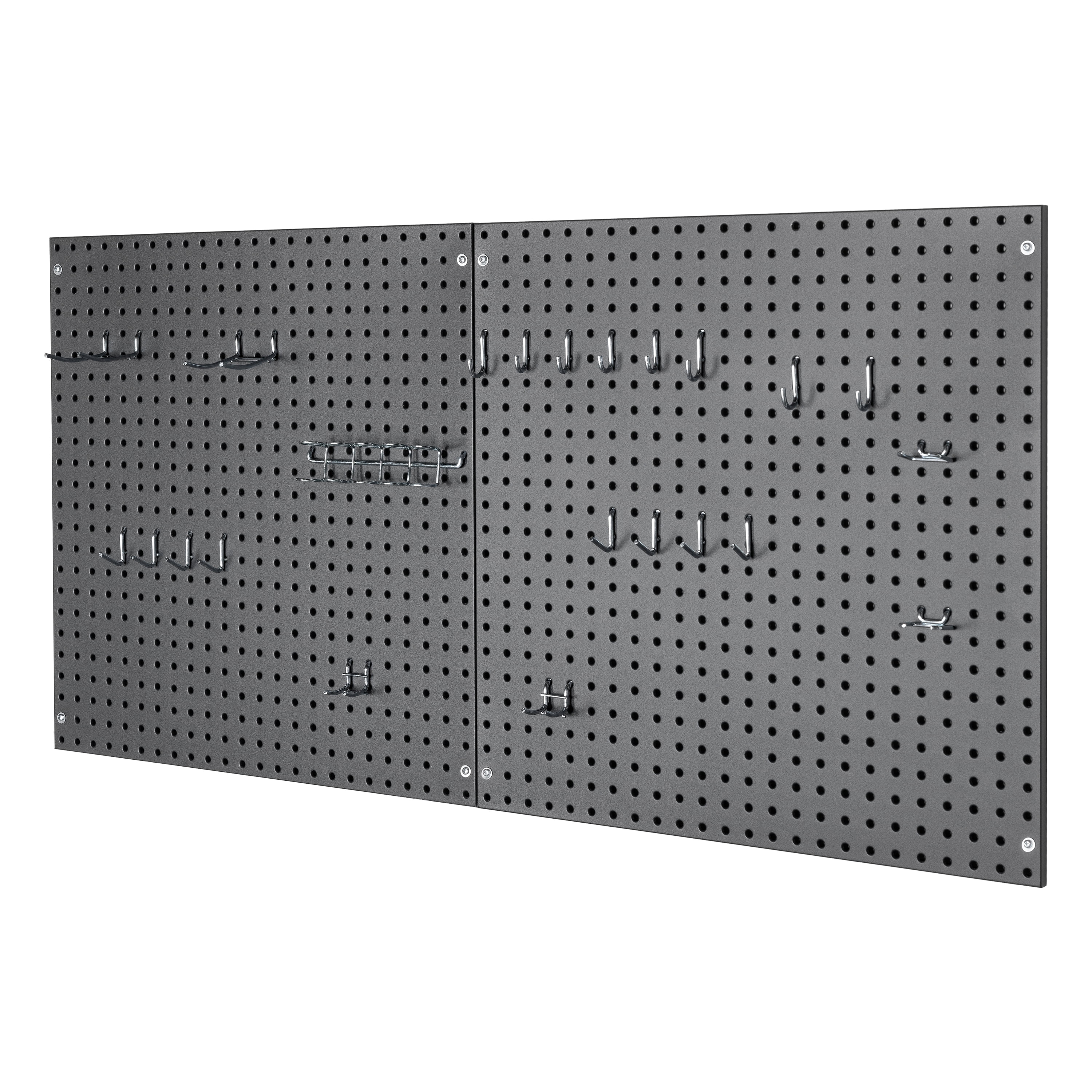 Seville Classics UltraHD® 2-Piece Pegboard Set, 24" W x 24" D, Graphite ...