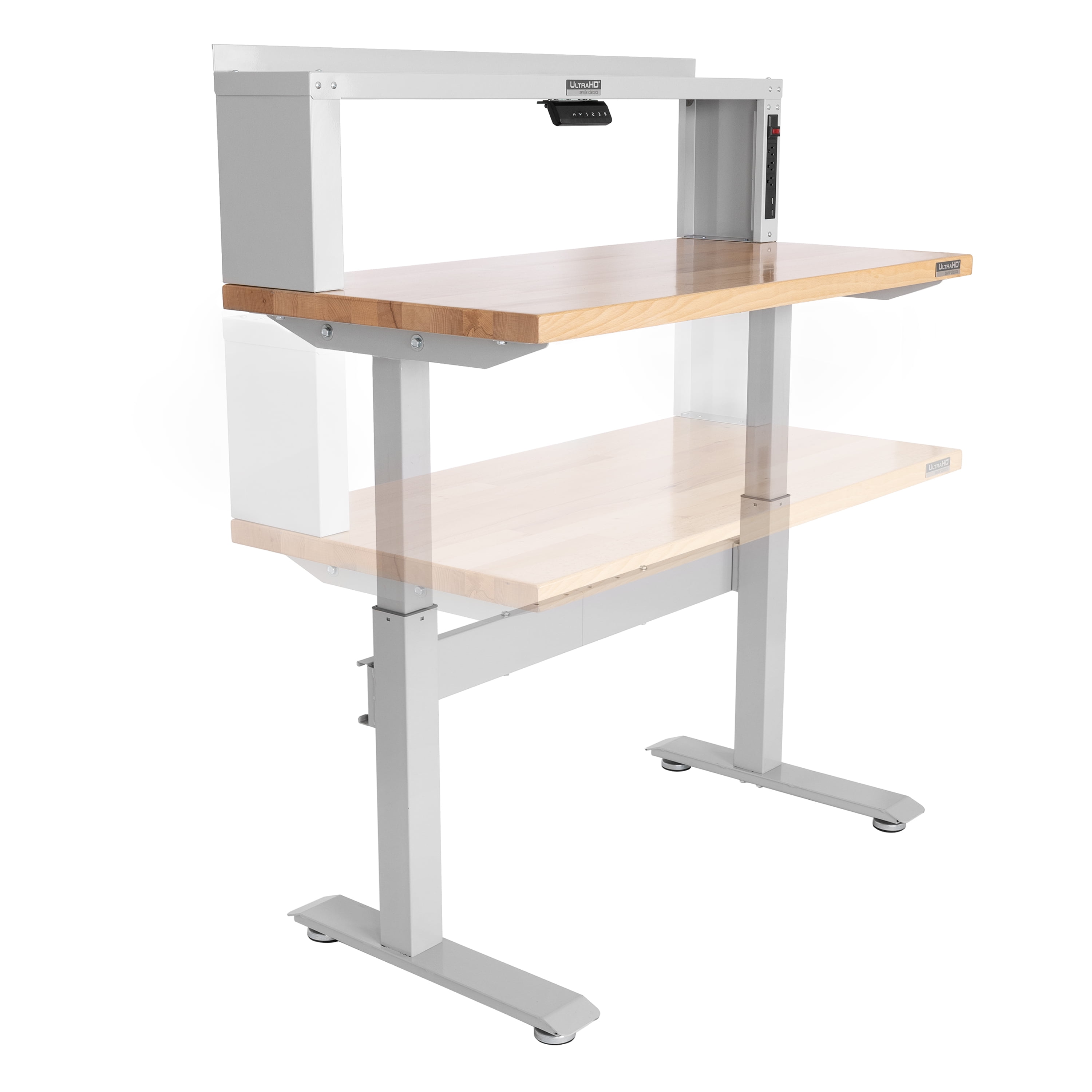 Seville Classics UltraHD Electric height adjustable workbench, Granite ...