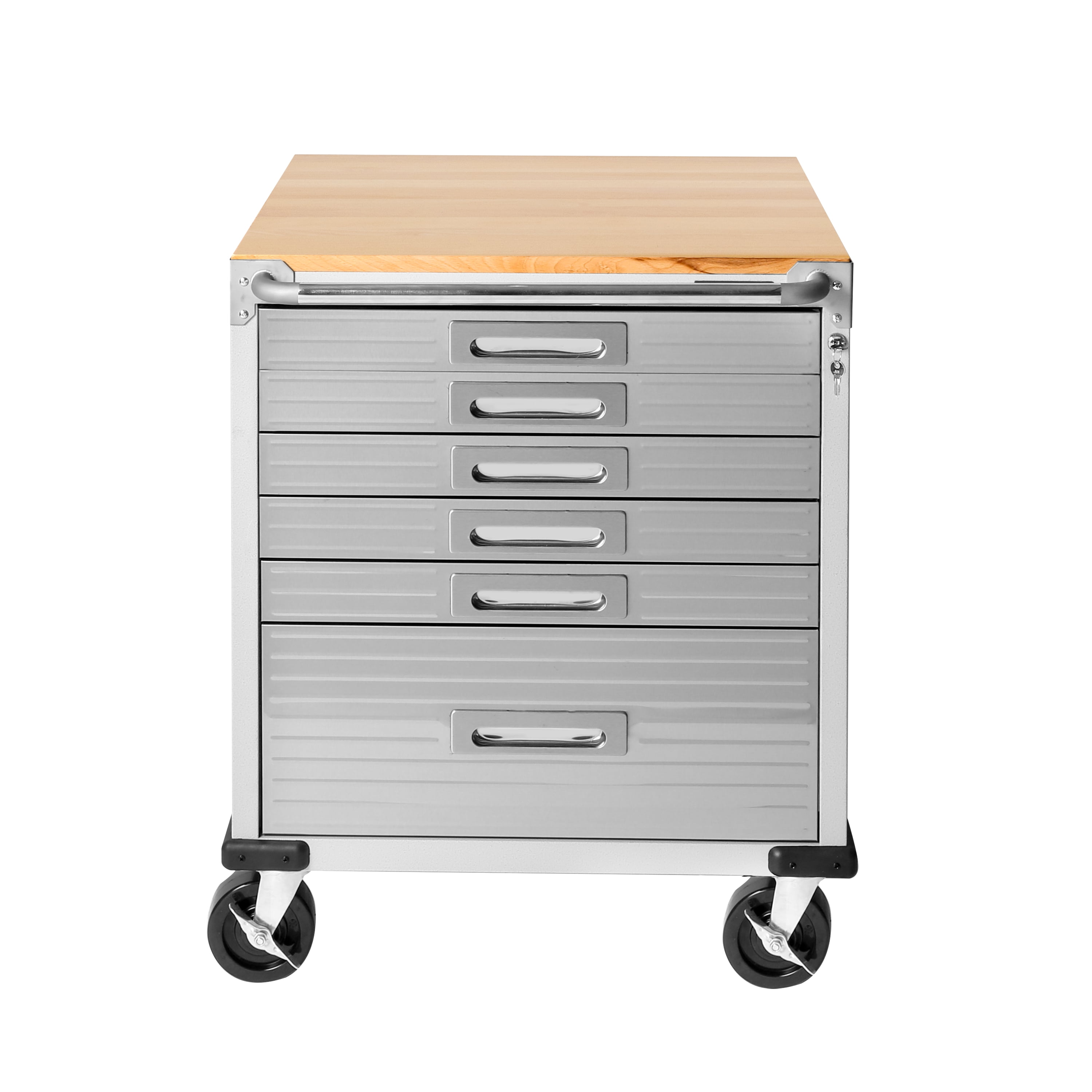 "Seville Classics UltraHD 6-Drawer Rolling Workbench, 28"" W x 25"" D ...