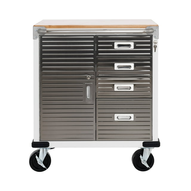 Seville Classics UltraHD Heavy Duty Rolling Cabinet Workbench Table w ...
