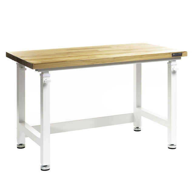Seville Classics UltraHD® Height Adjustable 4-Foot Heavy-Duty Wood Top ...