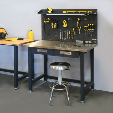 Seville Classics UltraHD Garage Workbench, Commercial Heavy-Duty ...
