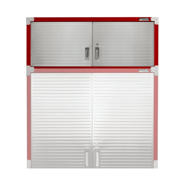Seville Classics UltraHD Mega 2-Door Lockable Stacker Storage Cabinet ...