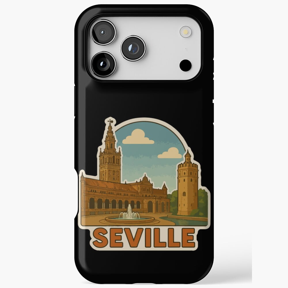 Seville Travel Souvenir Sticker For iPhone 11-17 Pro Max Phone Tough ...