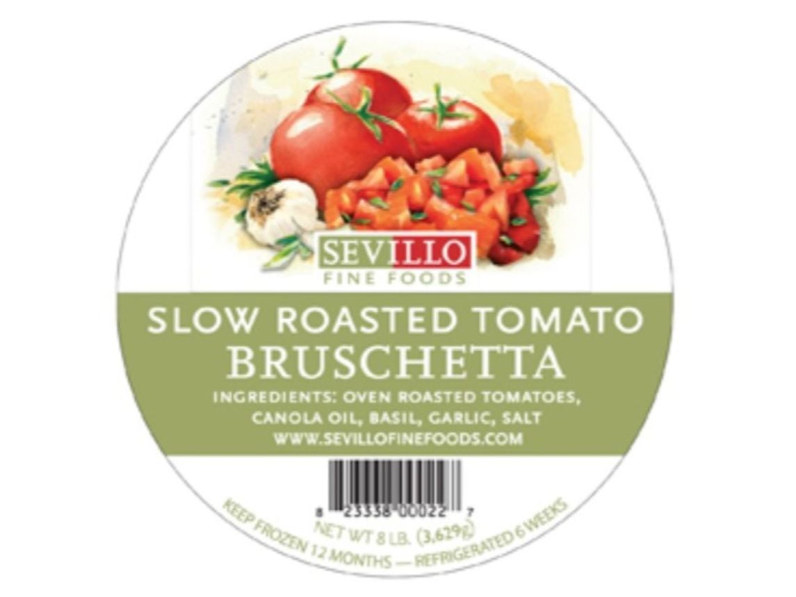 Sevillo Fine Foods Slow Roasted Diced Bruschetta Tomato (PACK OF 8 ...