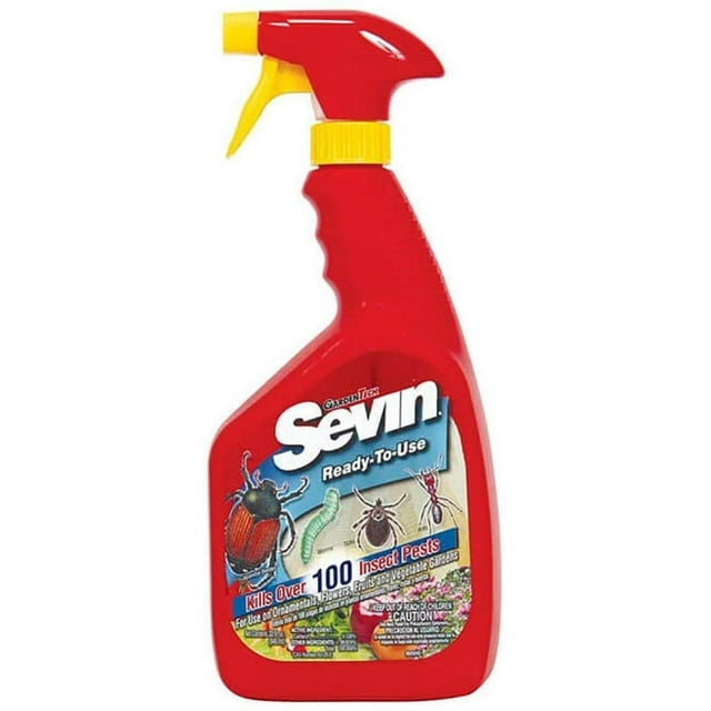 Sevin 100530114 GardenTech Insect Killer Ready to Use, 32oz, 32 Ounce RTU, Black - Walmart.com