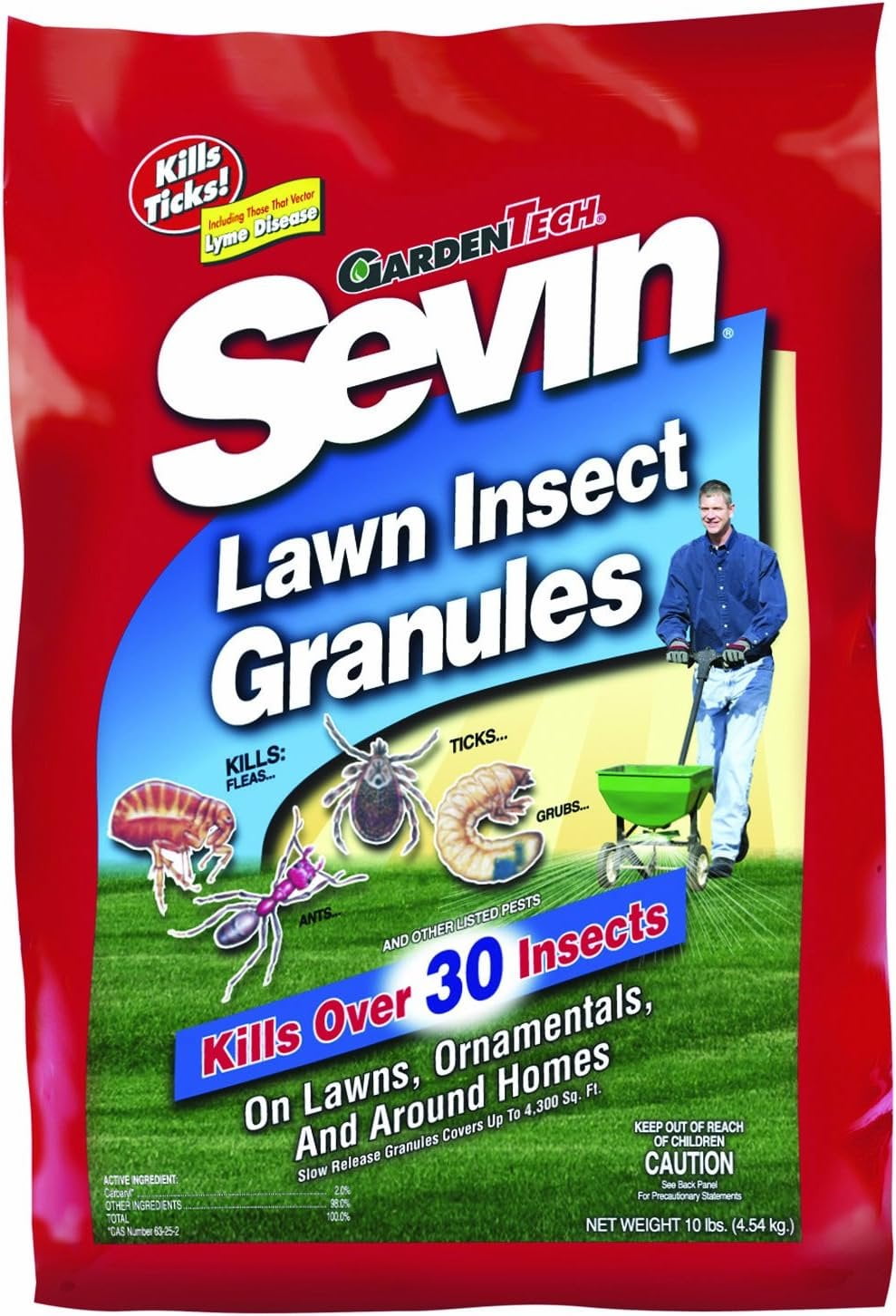 Sevin Granules Ready-to-Use Ant & Grub Pest Bait, Traps & Killers, 10 ...