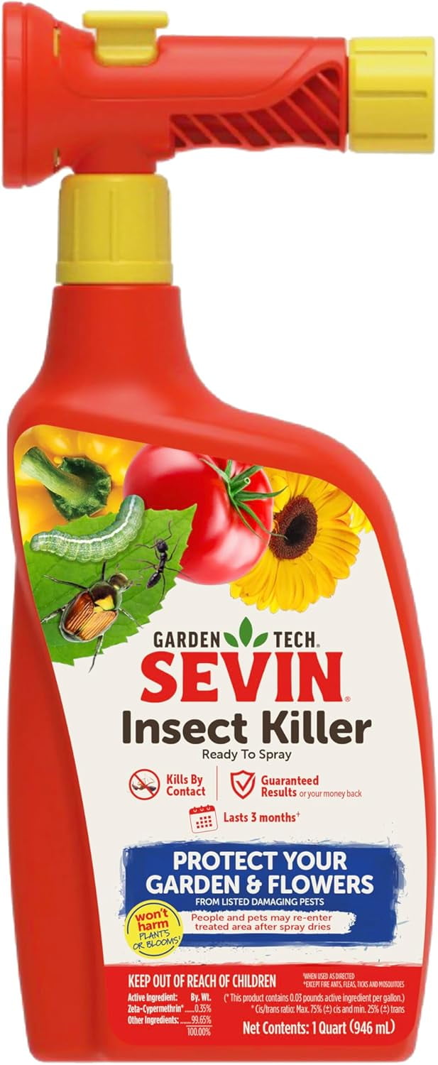 Sevin Ready to Spray Insect Killer, 32 Ounce RTS, White - Walmart.com