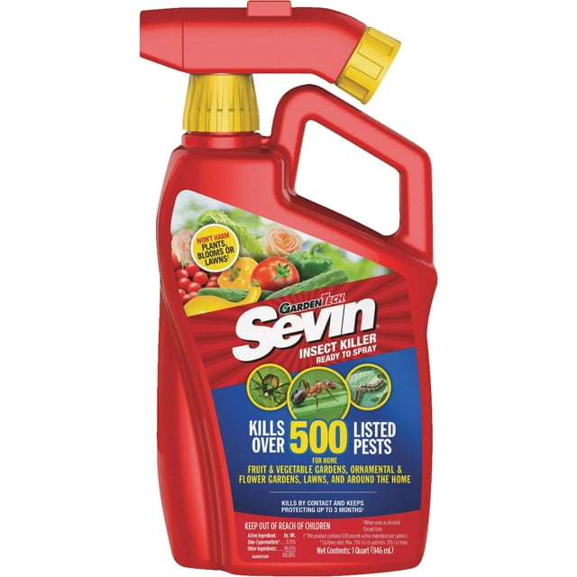 Sevin Garden Insecticide for Outdoor Vegetables & Plants, Ready-to ...