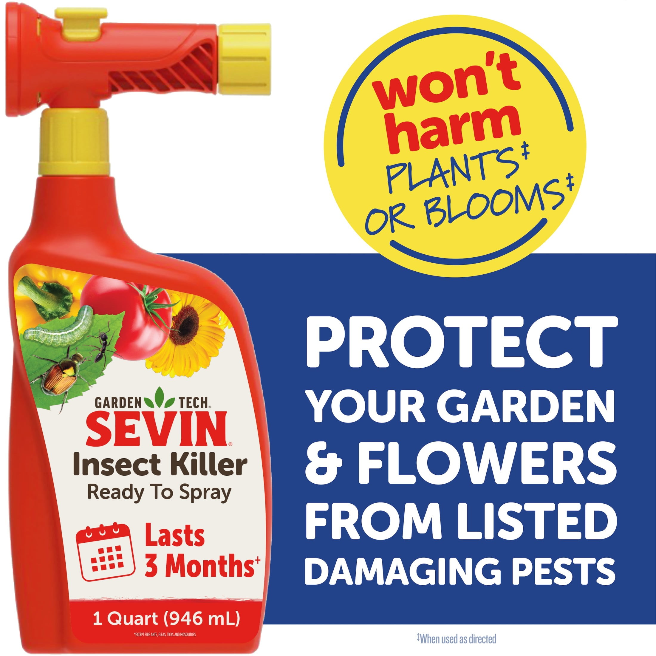 Sevin Ready-to-Spray Liquid Insect Killer, 32 oz. - Walmart.com