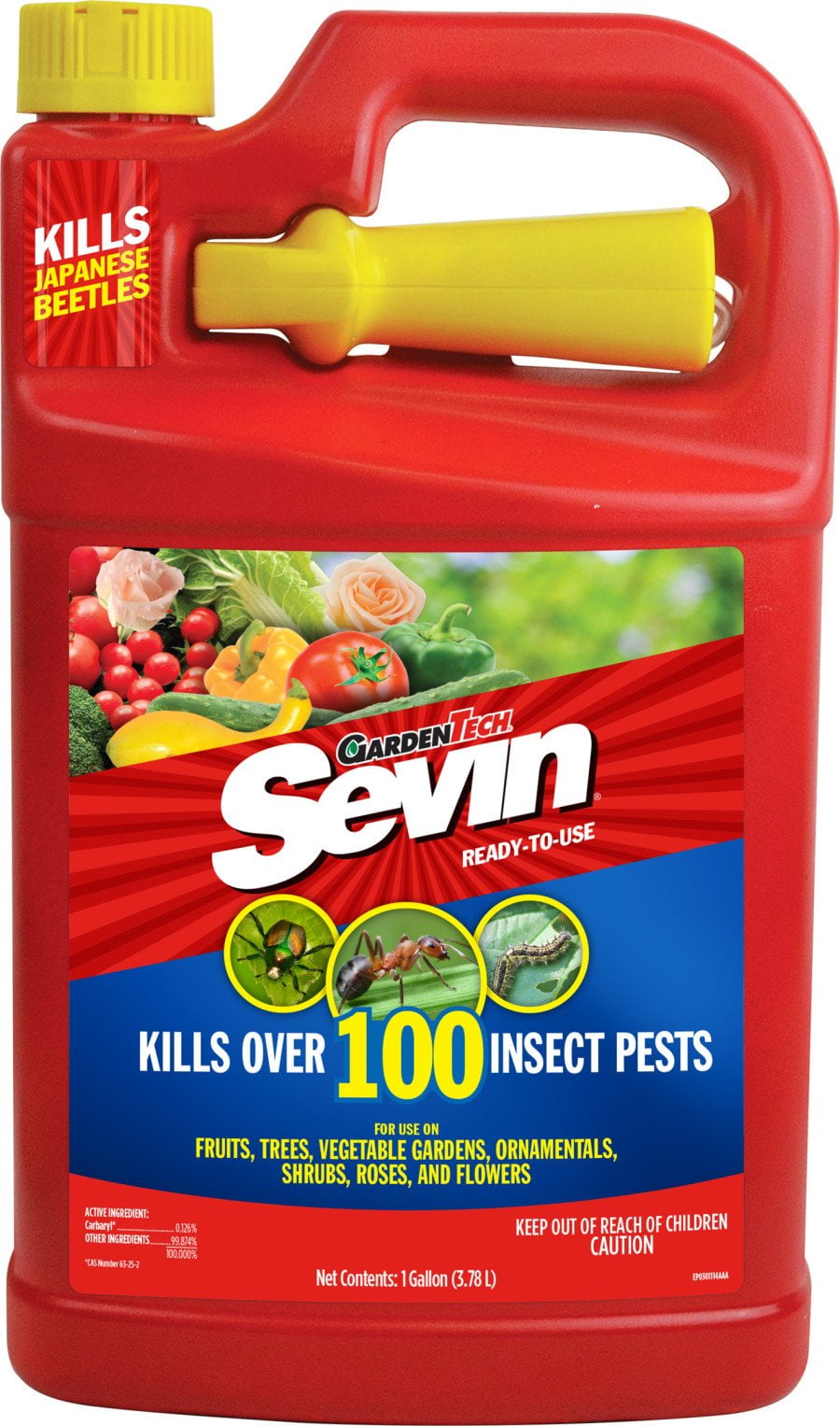Sevin Ready to Use Insect Pest Killer, 1 Gallon Liquid - Walmart ...