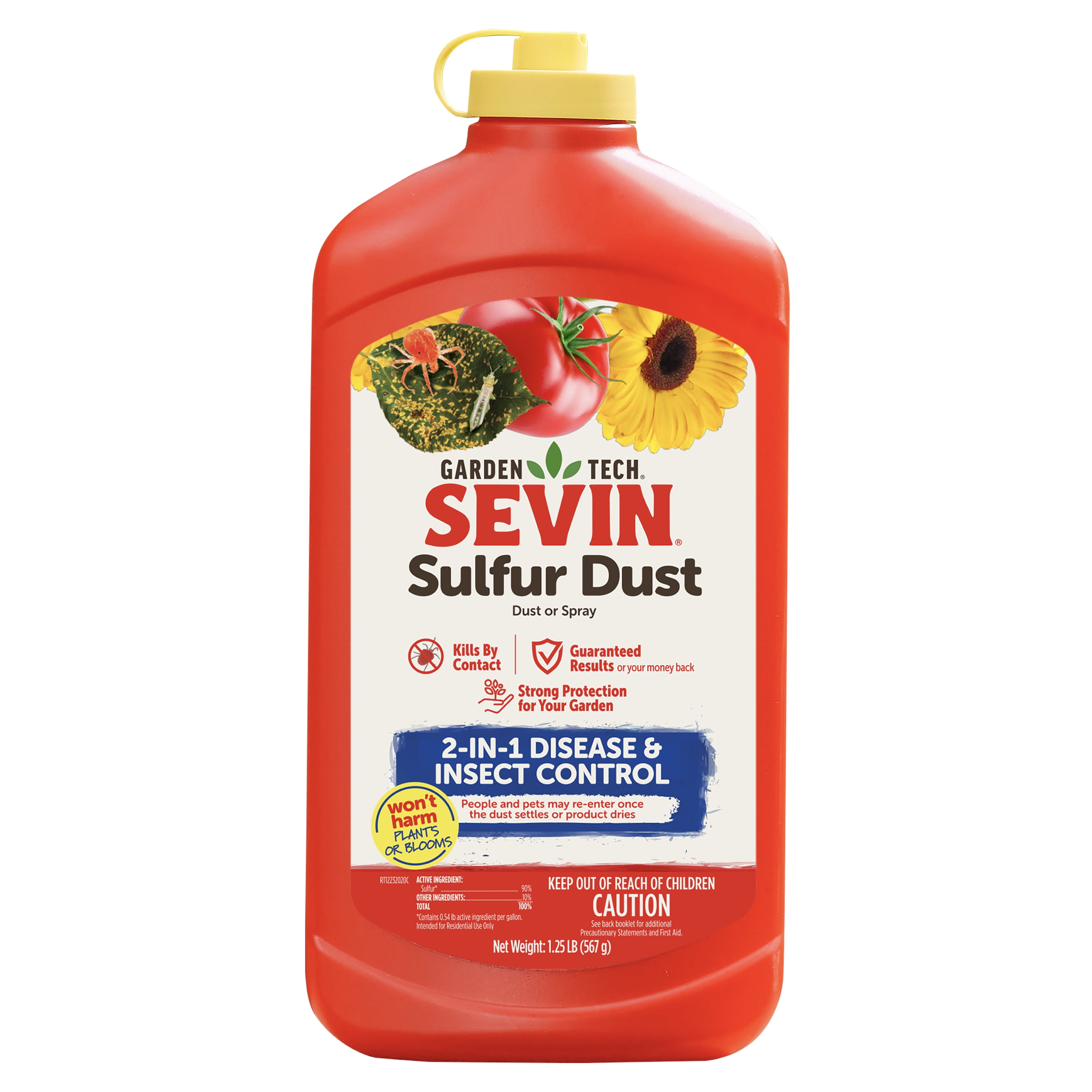 Sevin Sulfur Dust 2-in-1 Disease and Insect Killer, 1.25 lb. - Walmart.com