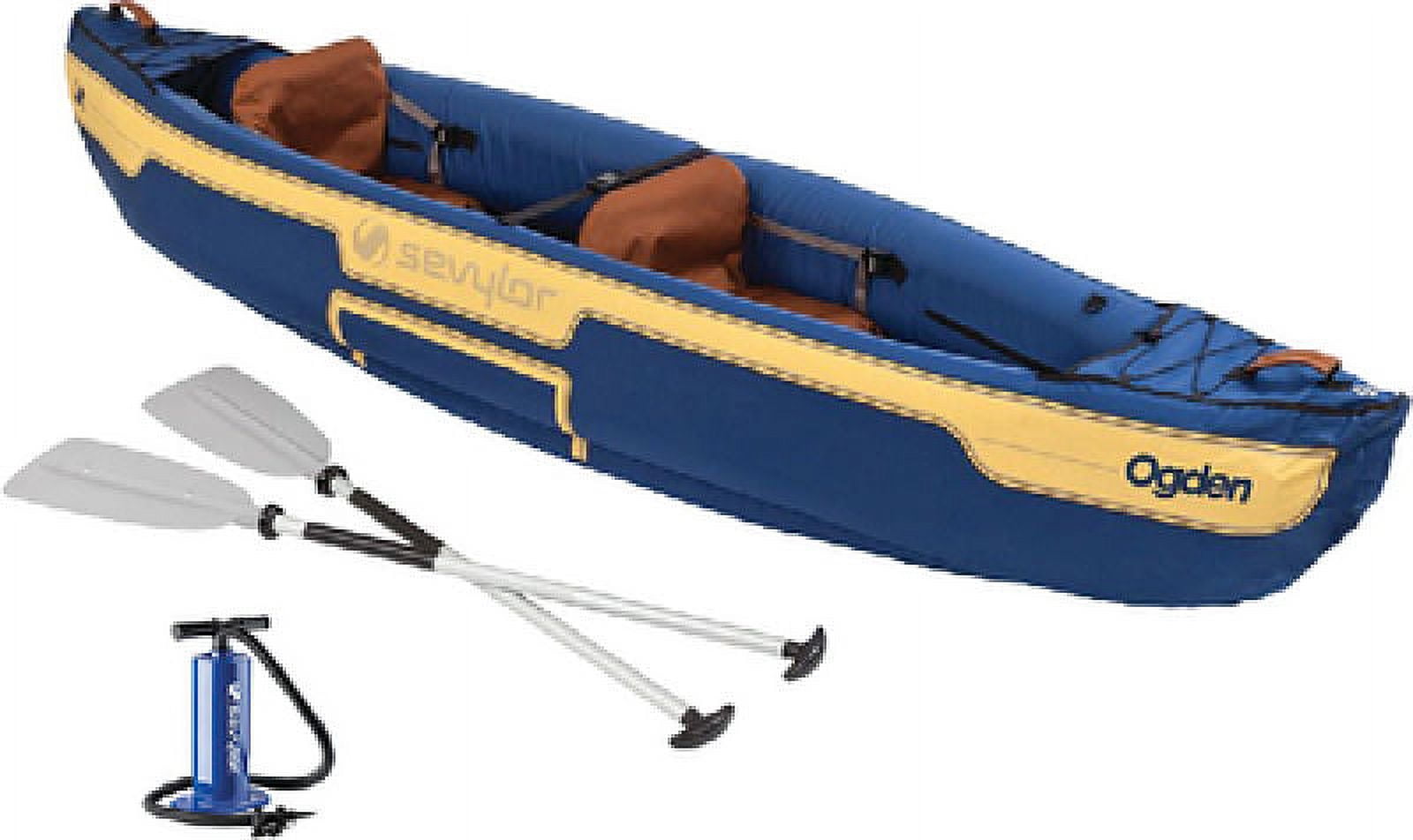 Sevylor Ogden Heavy-Duty PVC 2-Person Canoe Combo, 10 ft 3 in x 2 ft 9 ...