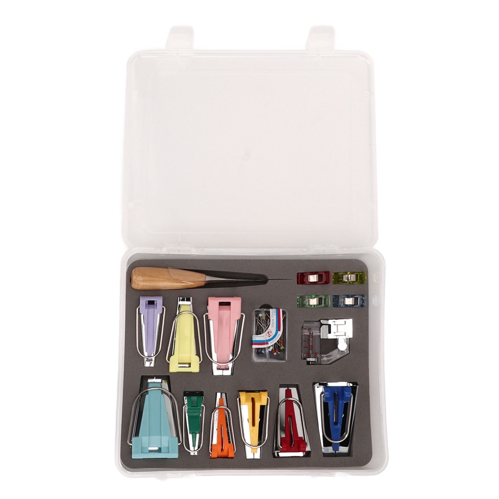 Sew Bias Tape Maker Kit with Snap On Binder Foot 9 Bias Tape Makers ...
