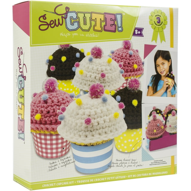 Sew Cute Crochet Bakery Kit Cupcakes for Kids - Walmart.com