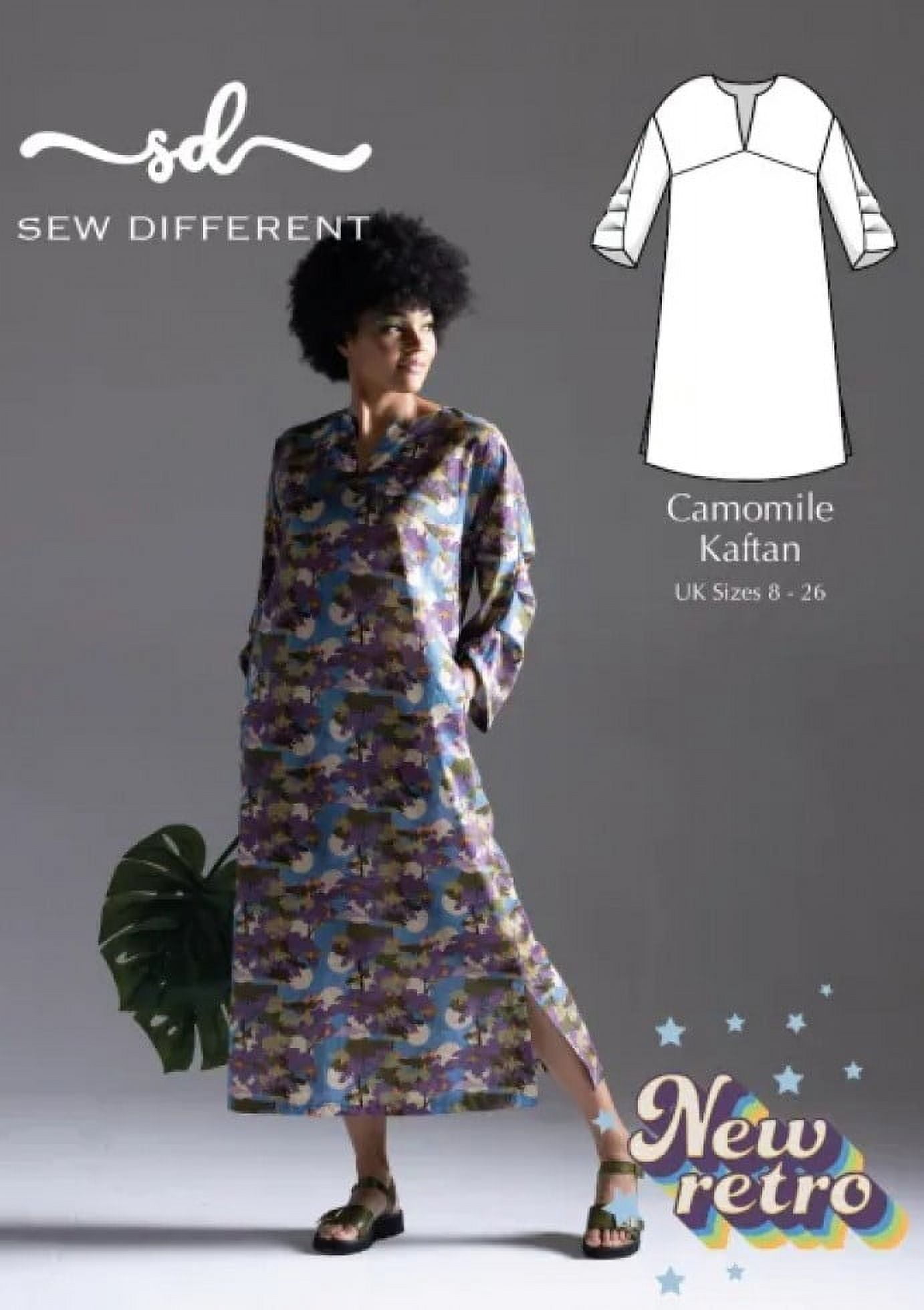 Sew Different Sewing Pattern Camomile Kaftan Women UK Sizes: 8 - 26 ...