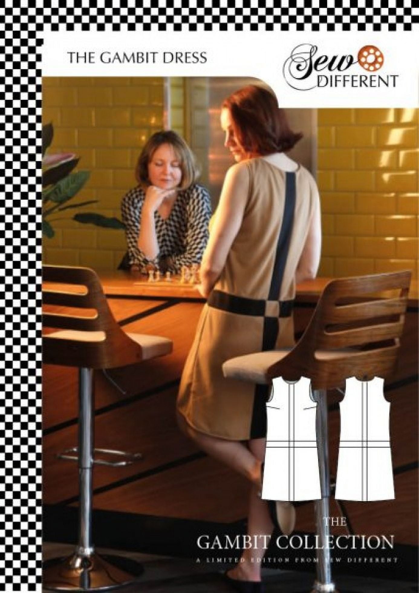 Sew Different Sewing Pattern Gambit Dress Women UK Sizes: 8 - 26 ...