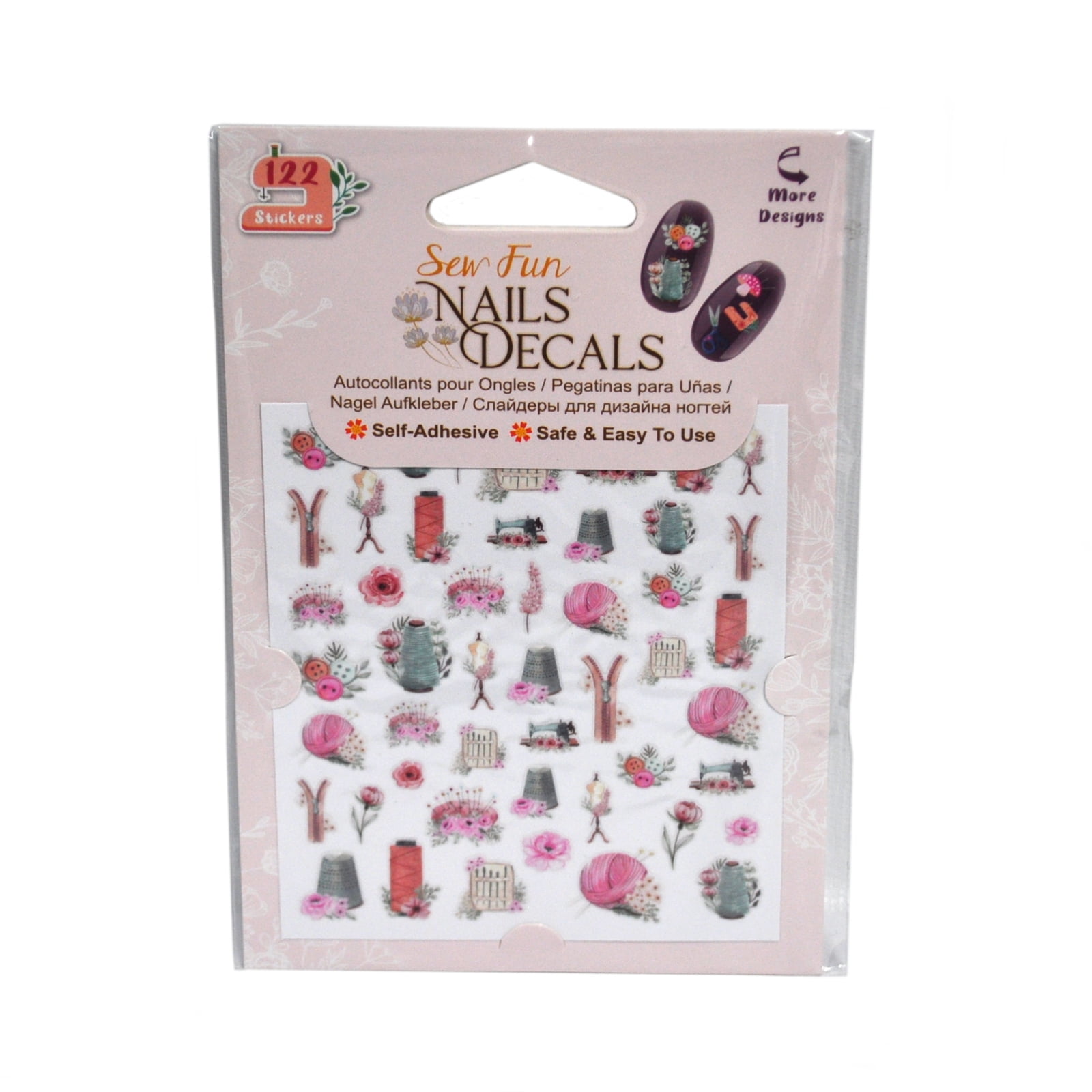 Sew Fun Nails Decals Sewing Notions Stickers - Walmart.com