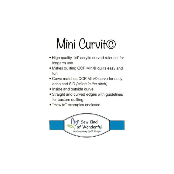 Sew Kind Of Wonderful QCR Ruler Mini Curvit Set - Walmart.com