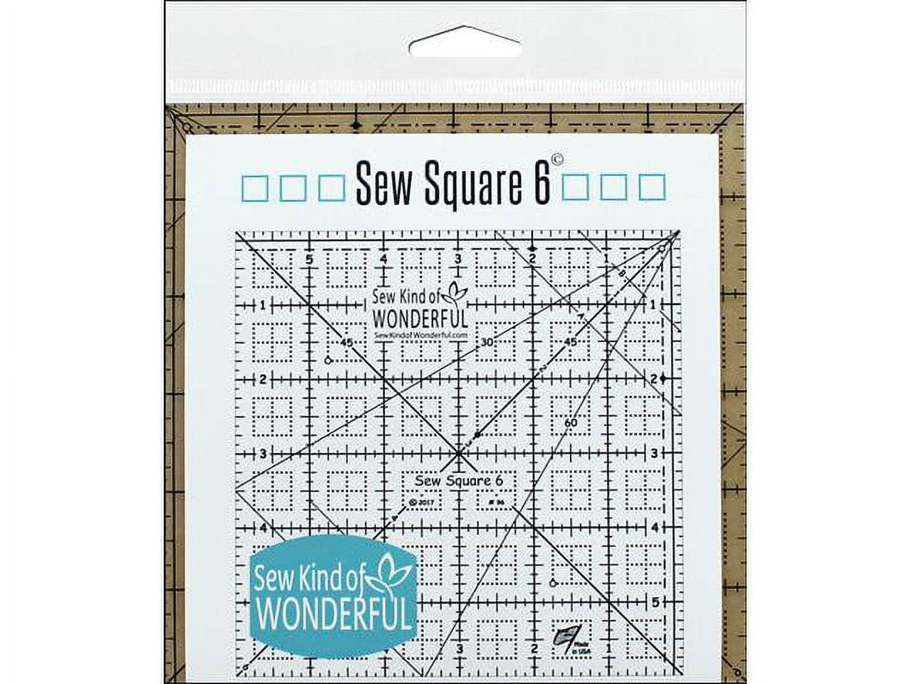 Sew Kind Of Wonderful Ruler Sew Square 6 - Walmart.com