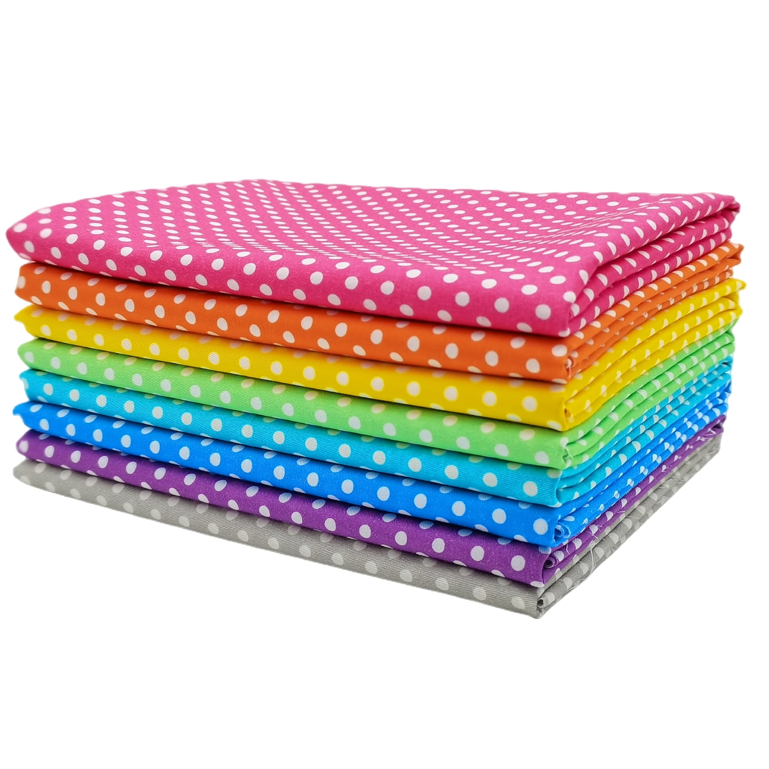 Sew Mama Polka Dot Fat Quarters Fabric Bundles, Quilting Fabric for ...