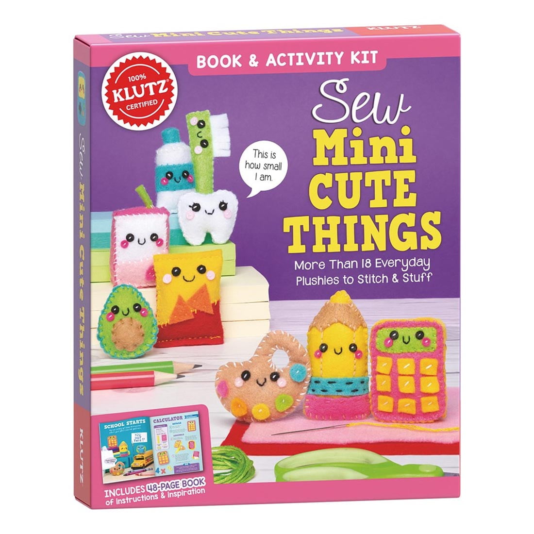 Sew Mini Cute Things Book & Activity Kit By Klutz Press - Walmart.com