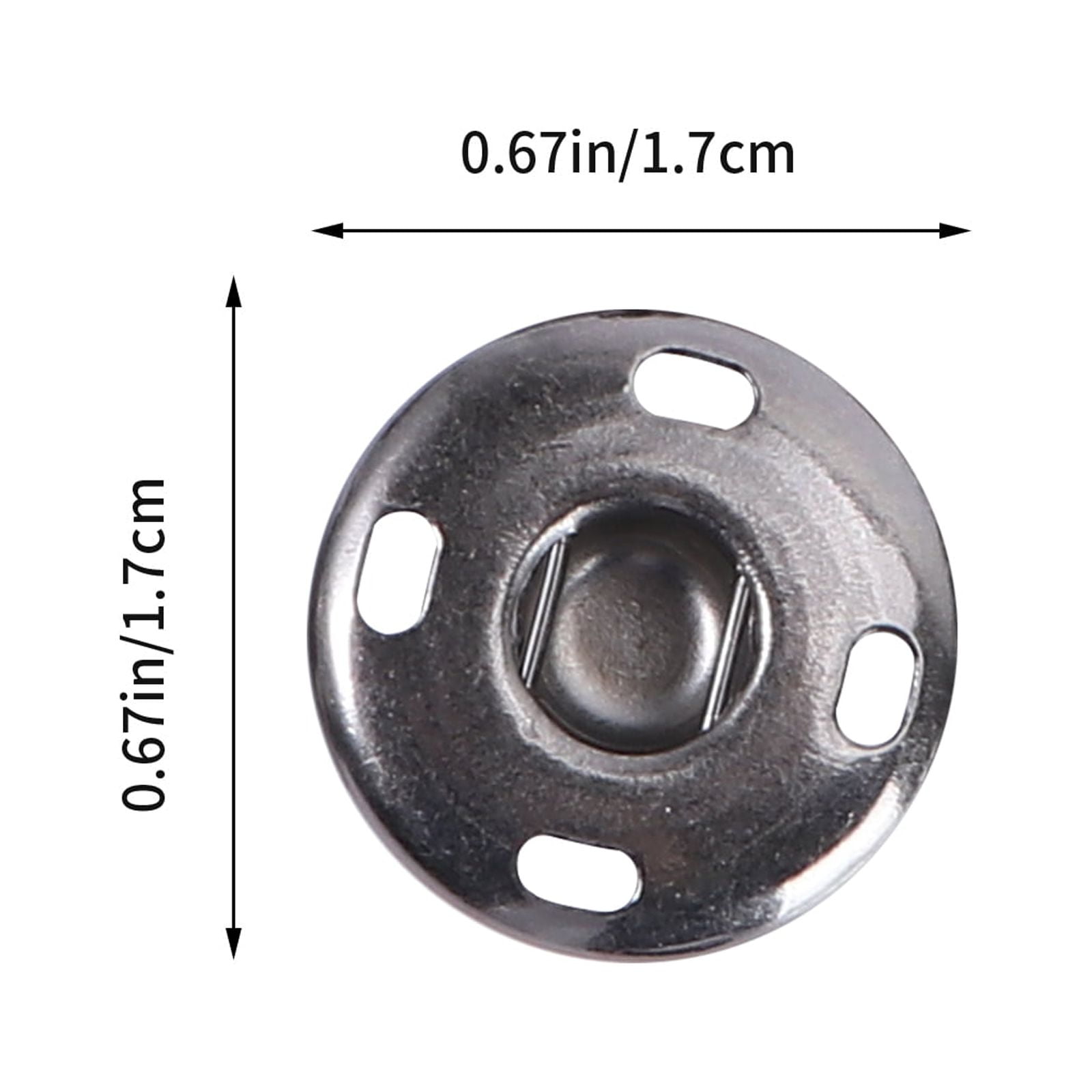 Sew On Snaps 50 Sets Sew On Snaps Buttons Metal Snaps Fasteners Press ...